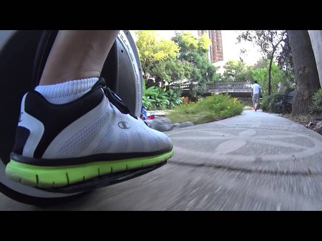 Electric Unicycle Ride - Museum Reach (Chase Cam)